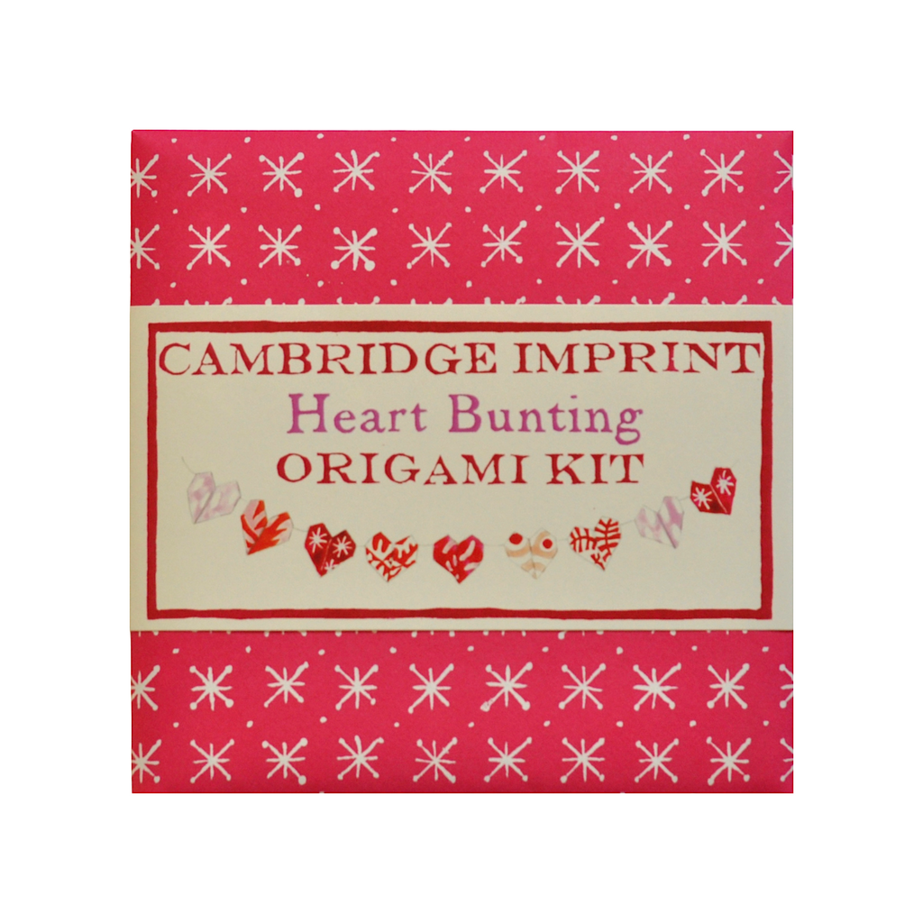 Cambridge Imprint Origami Heart Bunting Kit | Acorn Toy Shop