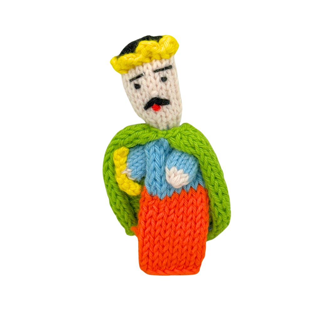 Finger Puppet · King with Green Cape | Acorn Toy Shop