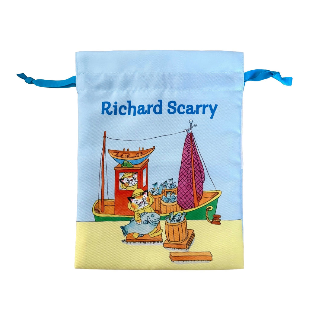Richard Scarry Drawstring Bag · Fishing Boat | Acorn Toy Shop