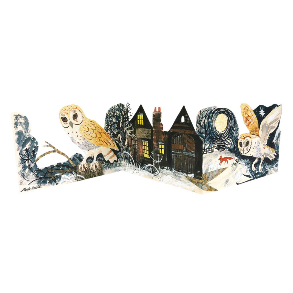 Silent Flight Collage Greeting Card by Mark Healrd | Acorn Toy Shop