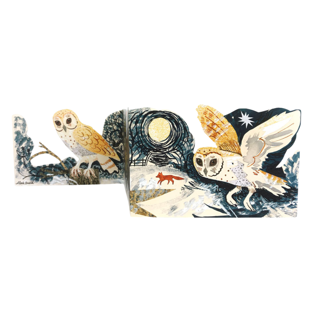 Silent Flight Collage Greeting Card by Mark Healrd | Acorn Toy Shop